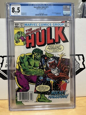 Marvel Comics INCREDIBLE HULK # 271 CGC 8.5 - 1st ROCKET RACCOON | eBay