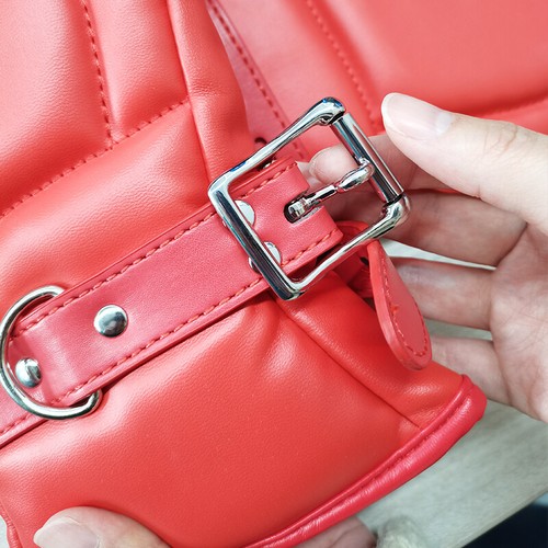 PU Leather Binding Mittens Gloves Dog Paw Padded Fist Mitts Handcuffs ...