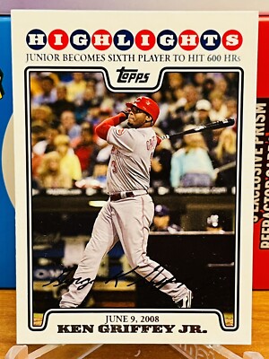 2008 Topps Update KEN GRIFFEY JR #UH119 Cincinnati Reds HOF 💫 600th ...