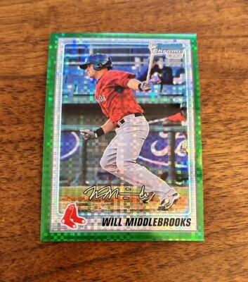 2010 Bowman Chrome X-Fractors #BCP179 Will Middlebrooks Rookie Green | eBay