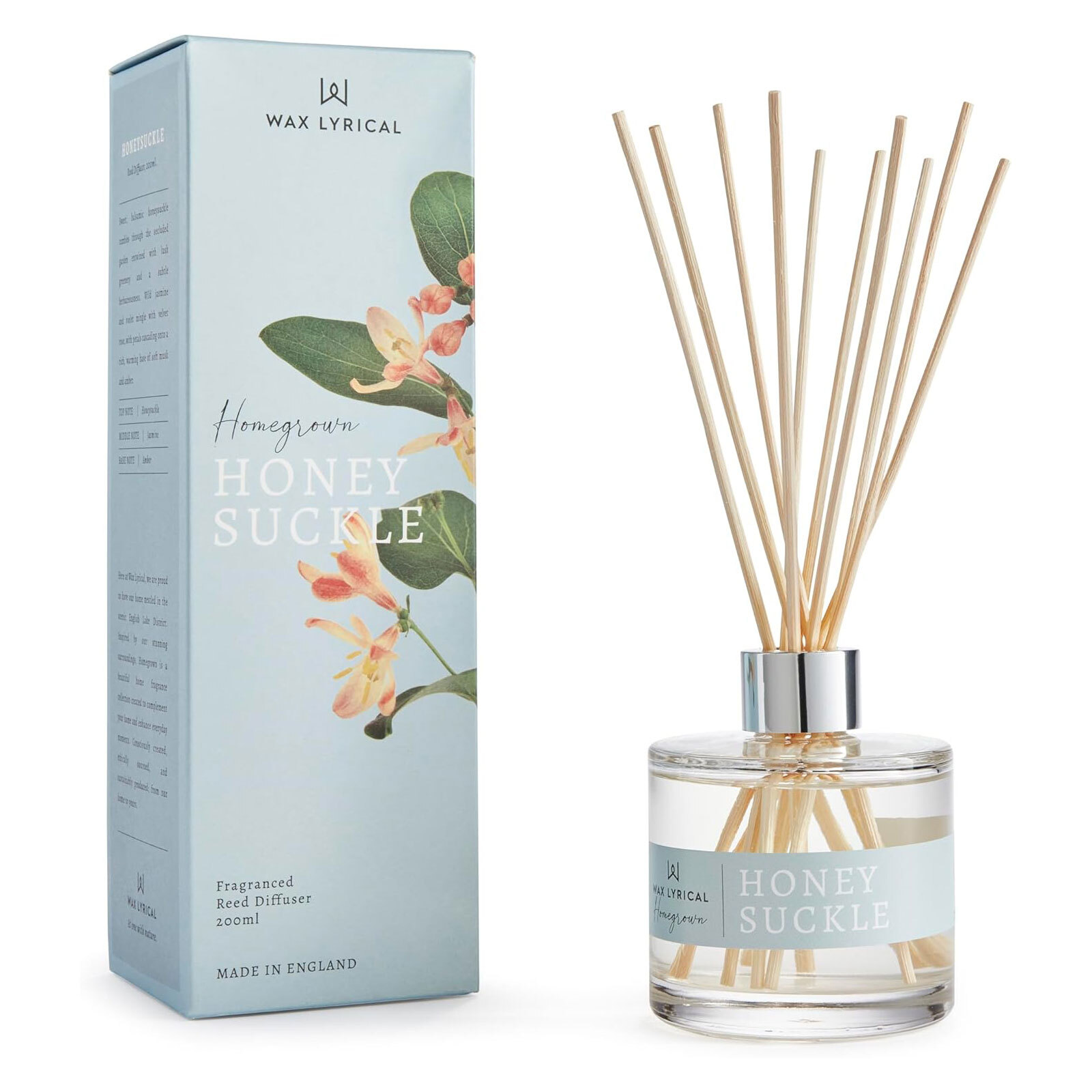 Wax Lyrical Homegrown Fragranced Reed Diffuser Large 200ml Made in ...