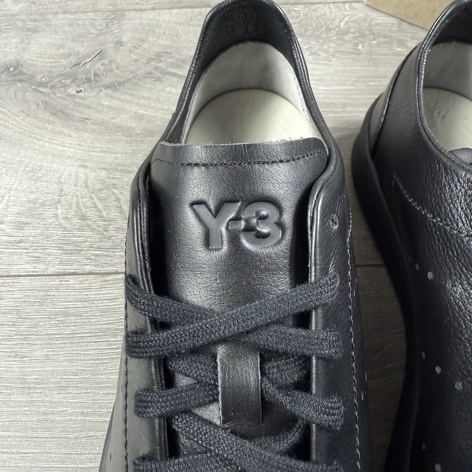 Adidas x Y3 Stan Smith Leather Shoes ‘Triple Black’ - Size UK 7.5 / EU ...