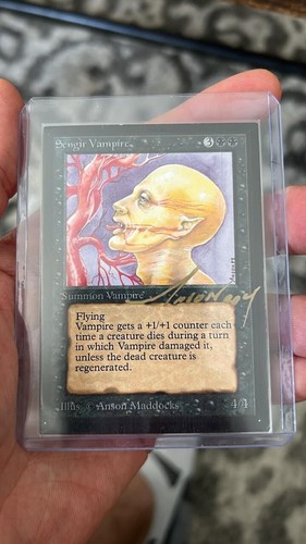 MTG Beta Artist Proof Sengir Vampire With Color Painting Anson Maddocks | eBay