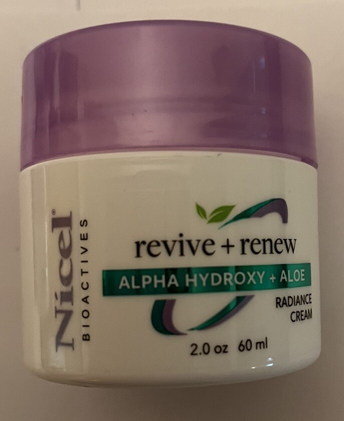 Lot of 6 Nicel Bioactives Revive + Renew Alpha Hydroxy + Aloe Radiance ...