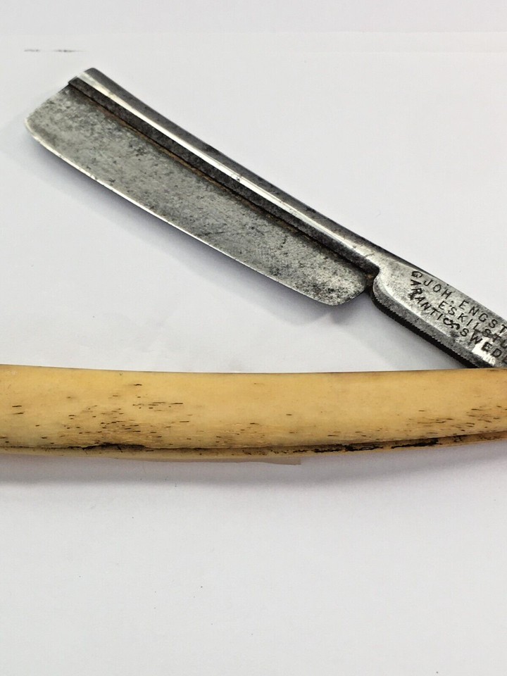 ANTIQUE JOH. ENGSTROM STRAIGHT RAZOR W/BONE HANDLE | eBay
