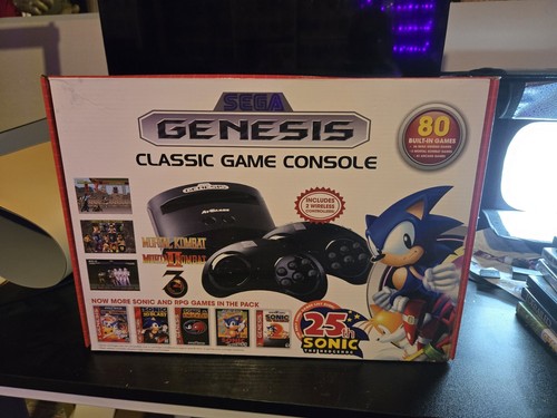Sega Genesis AtGames Mini Console- Original Complete In Box 80 Pre ...