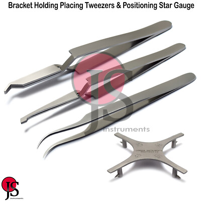 Bracket Holding Tweezers Placing Reverse Action Positiong Gauge ...