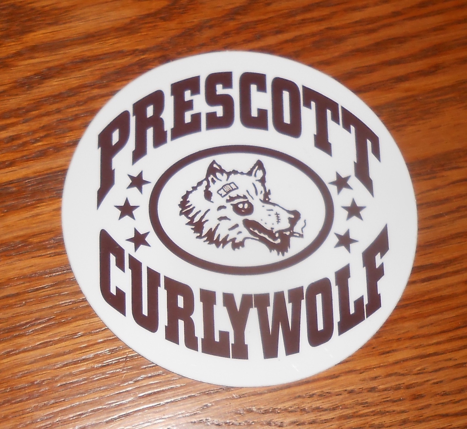Prescott Curlywolf Sticker Circle Decal Promo 4” Ron Byrd RARE Punk | eBay