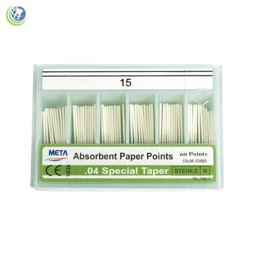 Paper Points .04 Taper #15 Sterilized Endodontic Root Canal Obturation ...