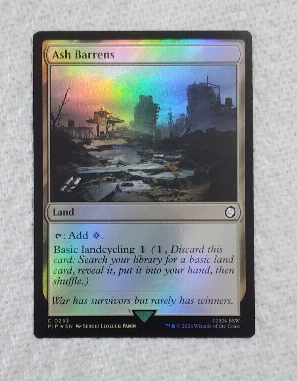 MTG Foil Ash Barrens Fallout NM | eBay