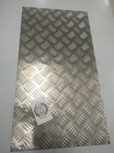 Aluminium Tread plate Chequer Kick Plate Treadplate 5 Bar Sheet 100mm x ...