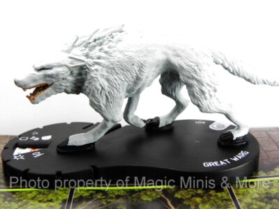 The Hobbit Unexpected Journey ~ GREAT WARG #207 HeroClix starter Wolf ...