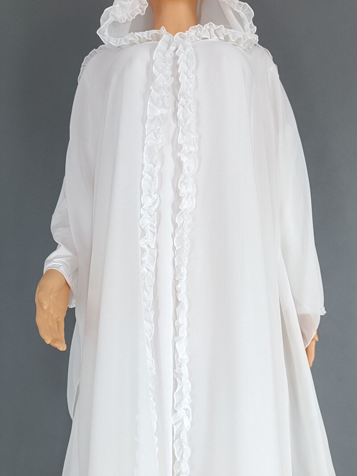 Abaya Women Chiffon Hooded Kaftan Long Dress Set Muslim Burqa Evening ...