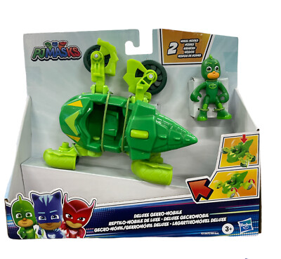 PJ Masks Gekko Deluxe Vehicle Preschool Toy, Gekko-Mobile Car with 2 ...