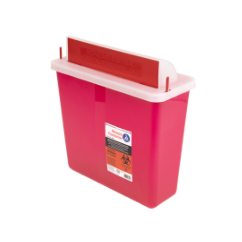 Dynarex 4624 Sharps Mailbox Lid 5 Quart Container Medical Waste ...