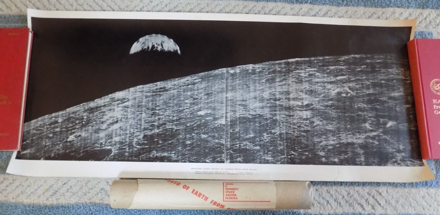 1966 Historic First Photo Earth from Deep Space NASA ORIGINAL ...