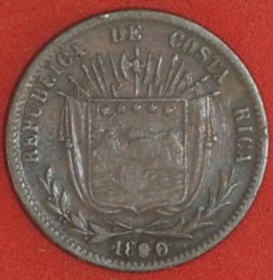 1890 Costa Rica 10 Centavos Fine | eBay