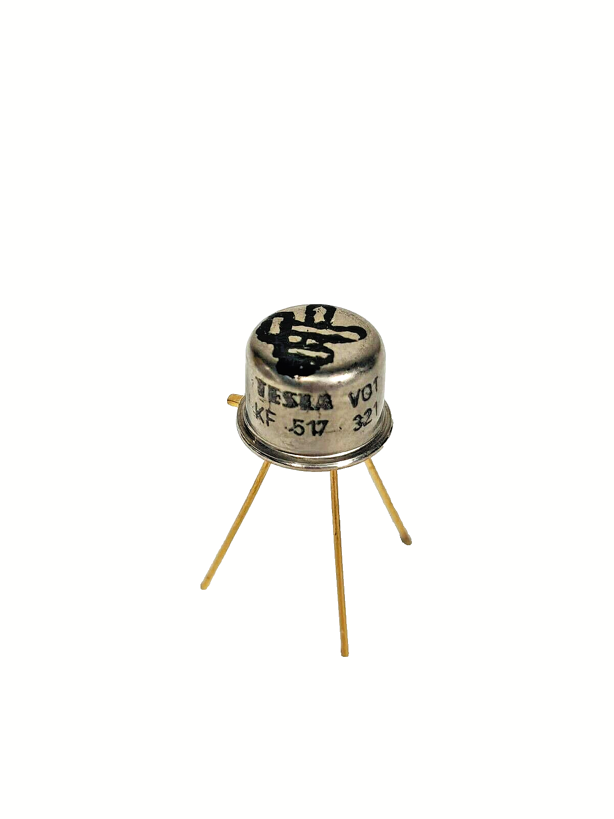 KF517 TESLA NPN SILICON TRANSISTORS GOLD PIN 0.8 W 0.6 A LOT OF 5 Pcs ...