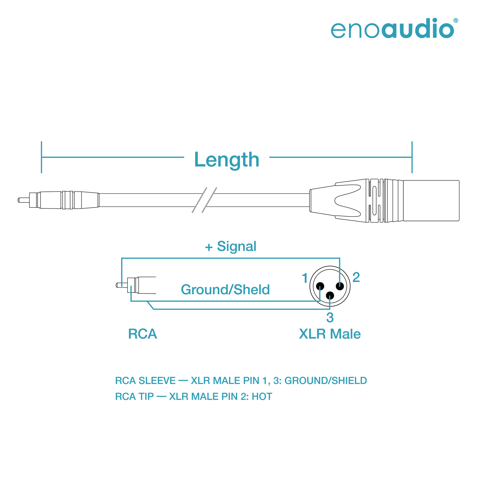 enoaudio Mogami 2534 Stereo Paar (L,R) Kabel | Rean Gold Cinch RCA ...