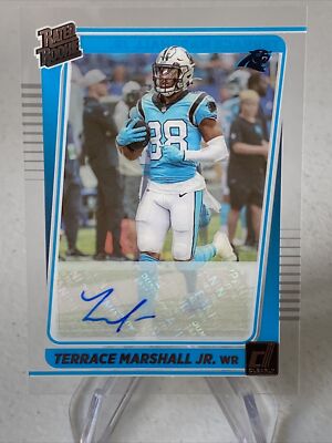 2021 Panini Clearly Donruss TERRACE MARSHALL JR RATED ROOKIE AUTO ...