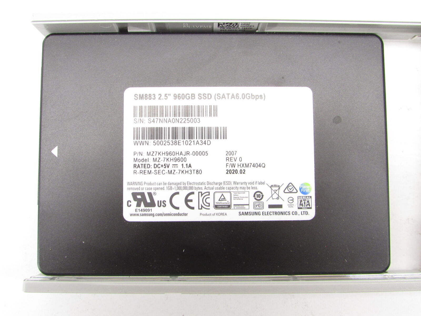 Samsung SM883 960GB SSD MZ-7KH9600 SATA 6Gbps 2.5" Solid State Drive | eBay