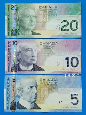 2004-2006 Canadian Old Paper Money Bank of Canada $5 $10 $20 Dollars | eBay