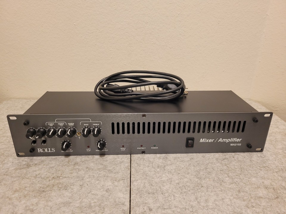 Rolls Model MA2152 Mixer Amplifier With Adapter Cable | eBay