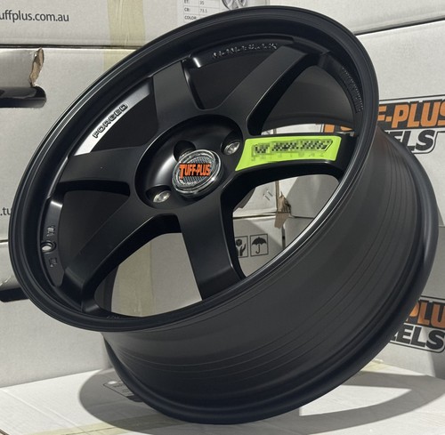 4 Pcs 15X6.5 Flow Formed TE37 Style Matt Black 4x100 35p. 5KG Net ...