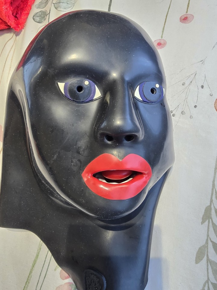 Rubbers Finest Kat Mask Hood. 1mm Thickness Mouth Piece With Nose Tubes ...