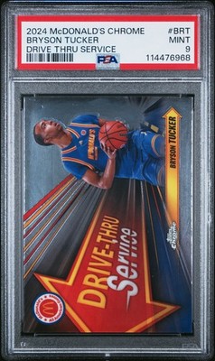 2024 TOPPS CHROME MCDONALD'S ALL AMERICAN DRIVE THRU SERVICE BRYSON ...