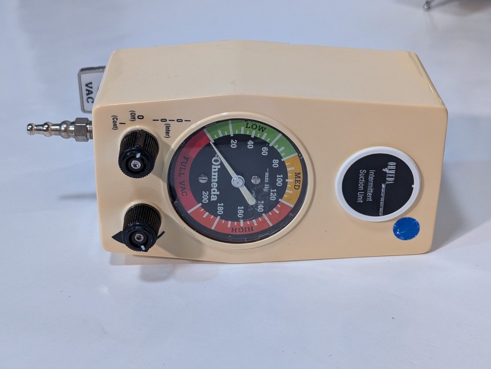 Ohmeda Intermittent/Continuous Suction Vacuum Regulator Unit 0-200 -mmHG | eBay