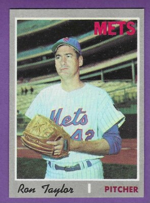 1970 Topps - #419 Ron Taylor - New York Mets - ExMt+ CENTERED | eBay