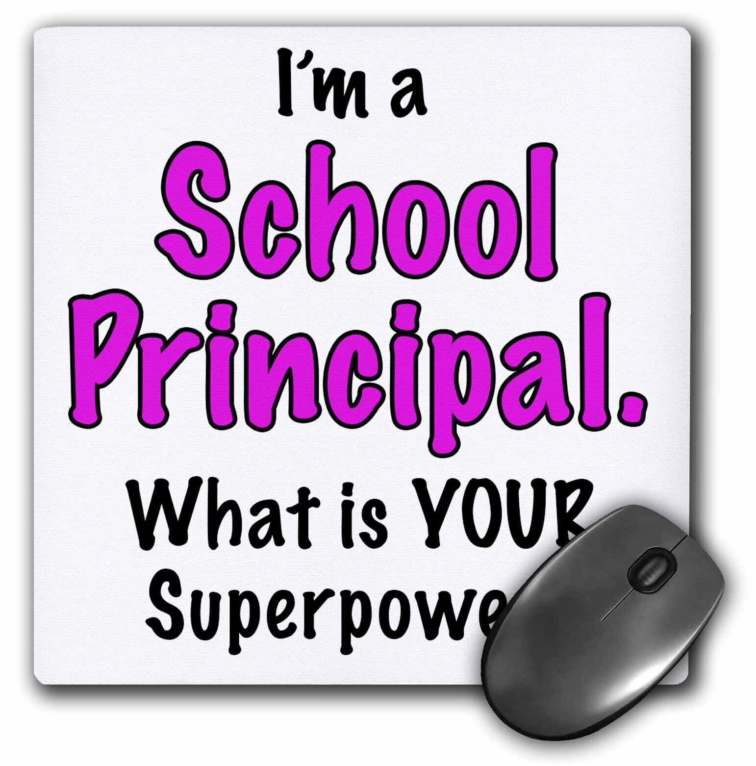 3dRose Im a school principal what is your superpower. Pink. MousePad | eBay