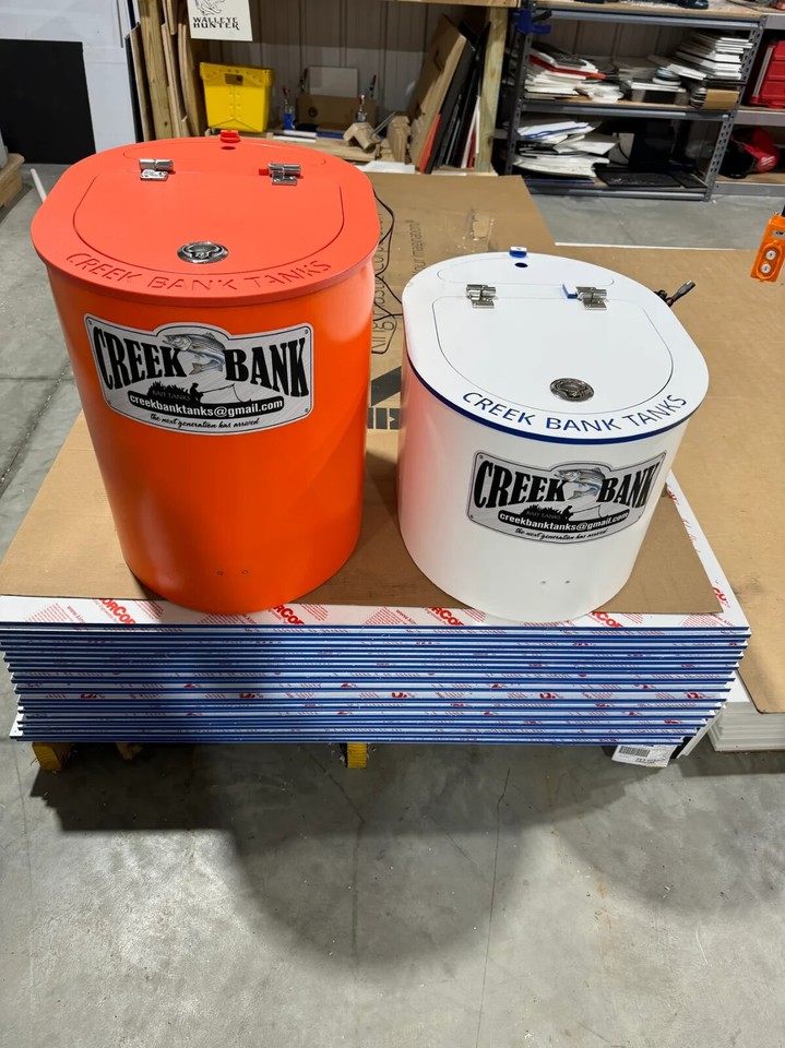 Creek Bank Tanks 12 gallon v2 minnow shad herring bait insulated ...