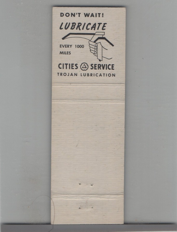 Matchbook Cover - Cities Service Gas Station New Ulm, Minnesota | eBay