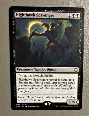 Nighthawk Scavenger Zendikar Rising 115/280 Rare MTG Card NM | eBay
