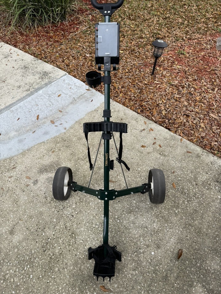 Spalding Golf Club Caddy Very Nice Clean Green/gold | eBay