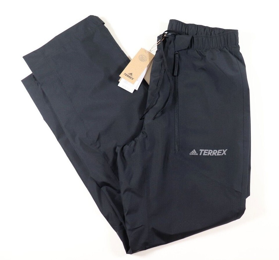 ADIDAS TERREX MULTI RAIN.RDY WATER REPEL RAIN PANTS BLACK GM4774 MEN M ...
