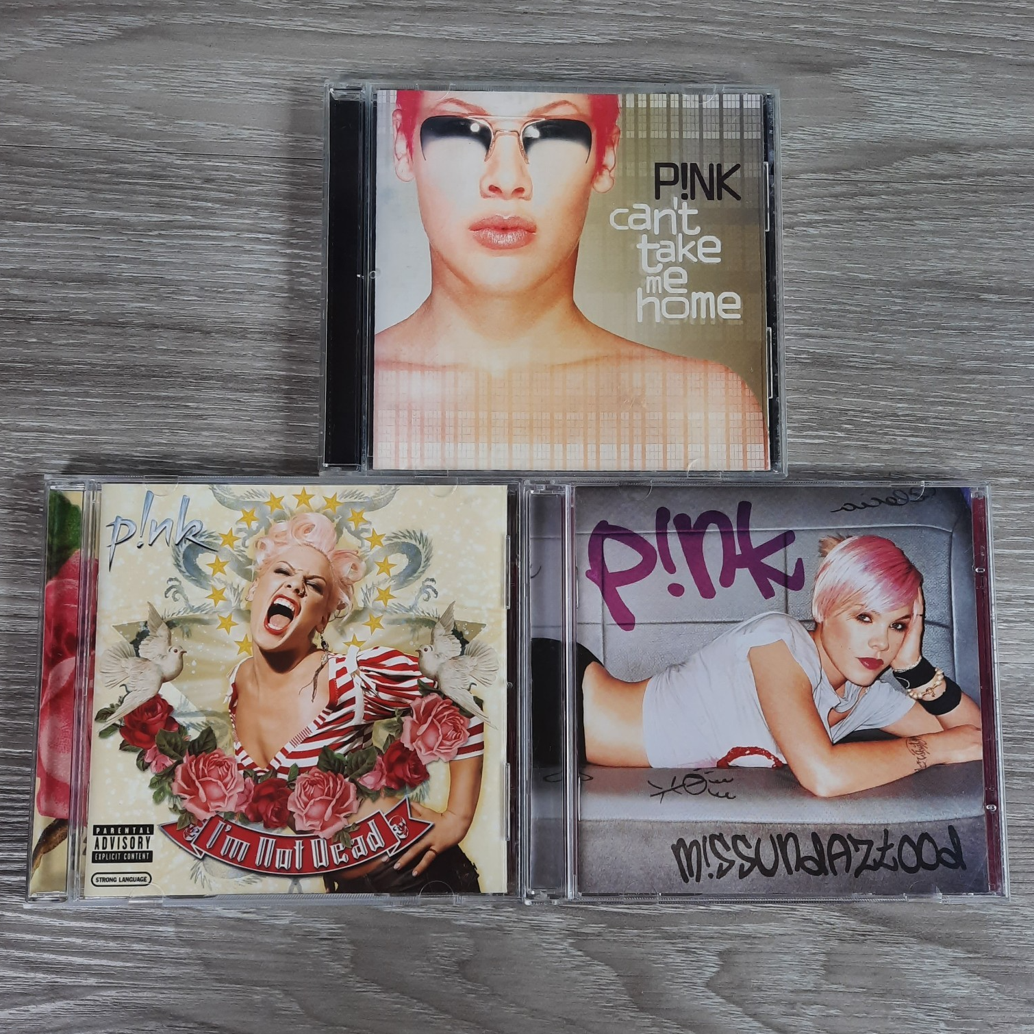 P!nk CD Lot of 3 – Pop Rock – Missundaztood, I’m Not Dead, Can’t Take ...