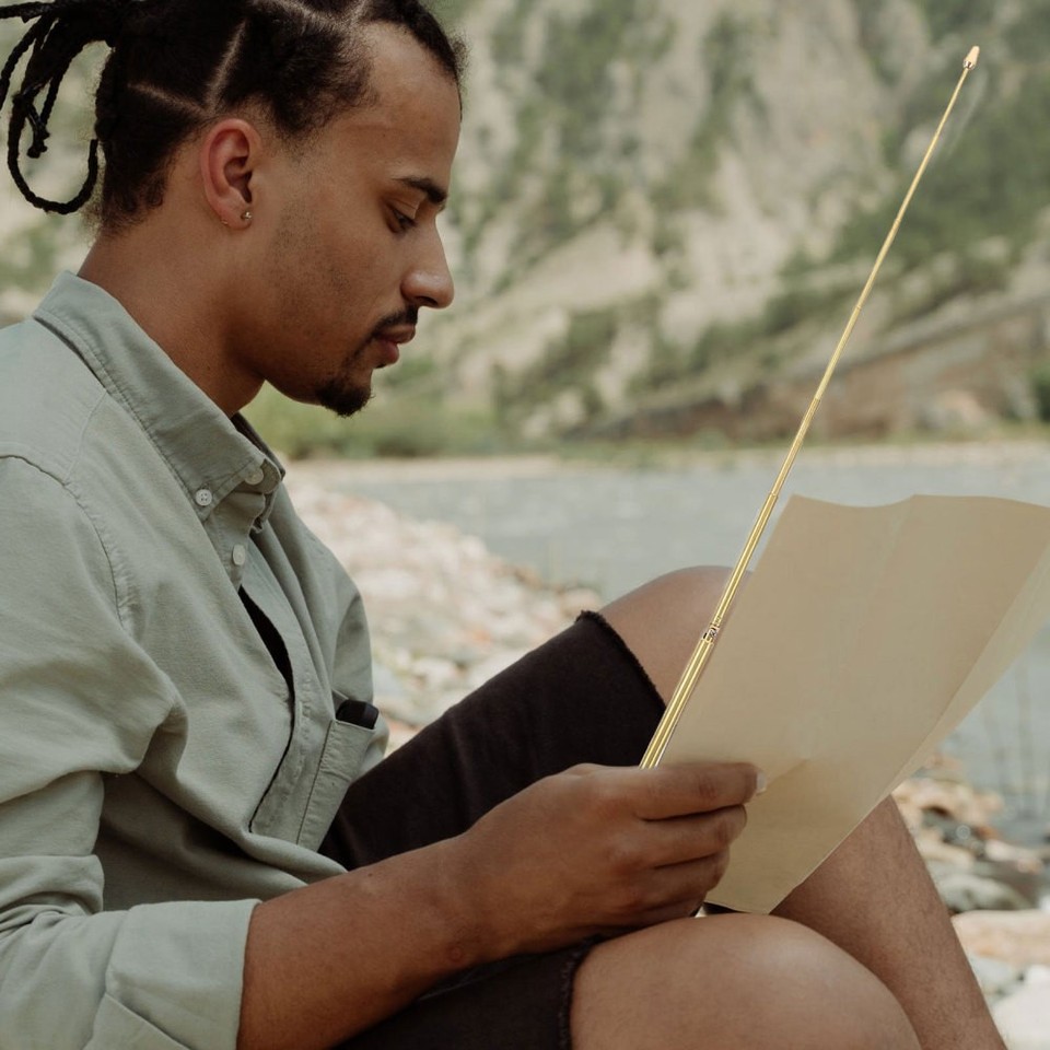 2 Pcs Retractable Dowsing Rod Rods Spiritual Use Divining Copper Kit ...