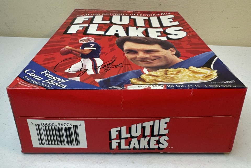 Original Vintage Buffalo Bills Flutie Flakes Limited Edition Cereal Box ...