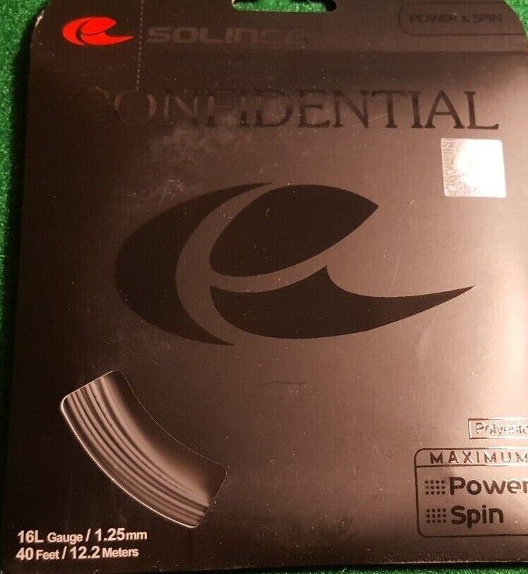 NEW SOLINCO CONFIDENTIAL TENNIS STRING!!! | eBay