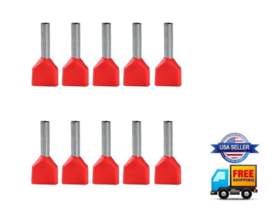 10pcs 16 Gauge Dual Input Wire Ferrule Amplifier Speaker 16 AWG Amp ...