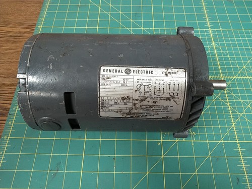 GE 1 HP 3450 RPM Electric Motor 208-230/460VAC 3PH Fr 56C 5/8" Shaft | eBay