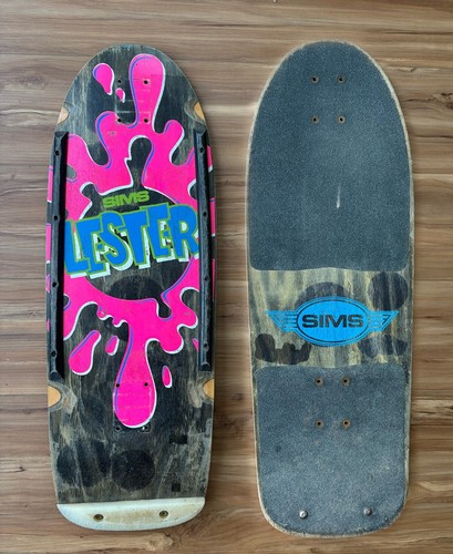 Sims Lester Kasai Skateboard Splash Deck Black stain OG | eBay
