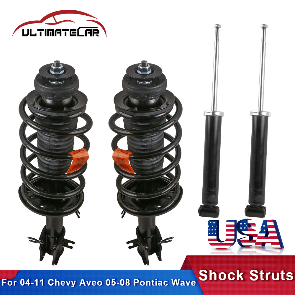 Set 4 Complete Struts Shocks For 2004-11 Chevy Aveo 2005-08 Pontiac ...