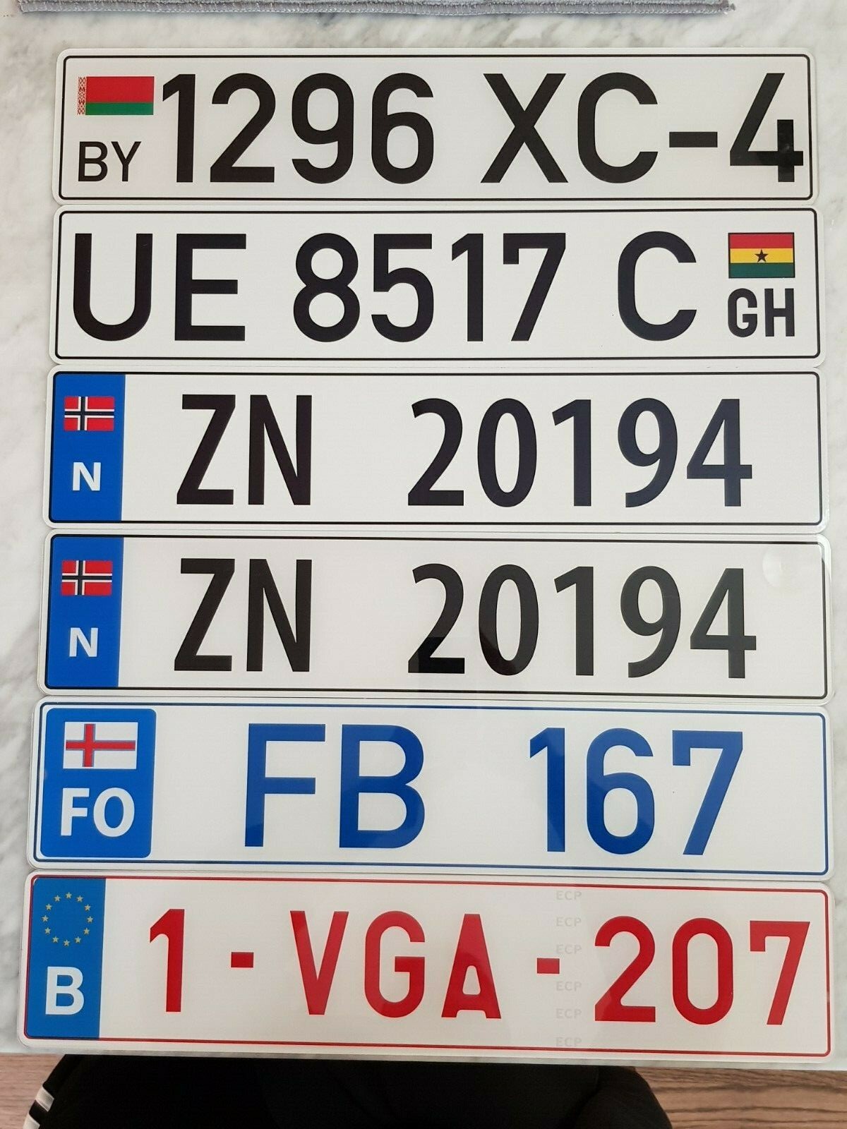 Custom License Plate - European Size, Reflective - ANY COUNTRY | eBay