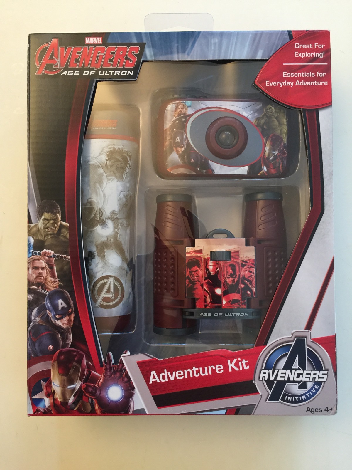 Marvel Avenger 3pc ADVENTURE KIT Real! 35mm Camera & Flashlight ...