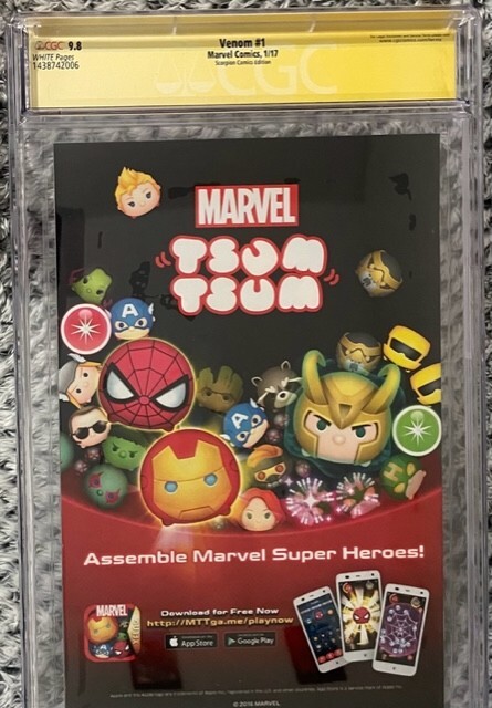 Venom #1 Scorpion Sketch Variant CGC 9.8 Signed by 3 | eBay UK