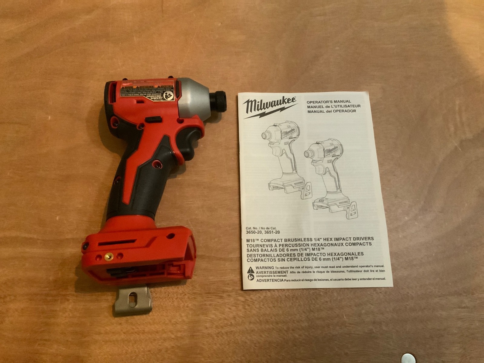 Milwaukee Tool 3650-20 M18 Compact Brushless 1/4 In. Hex Impact Driver ...